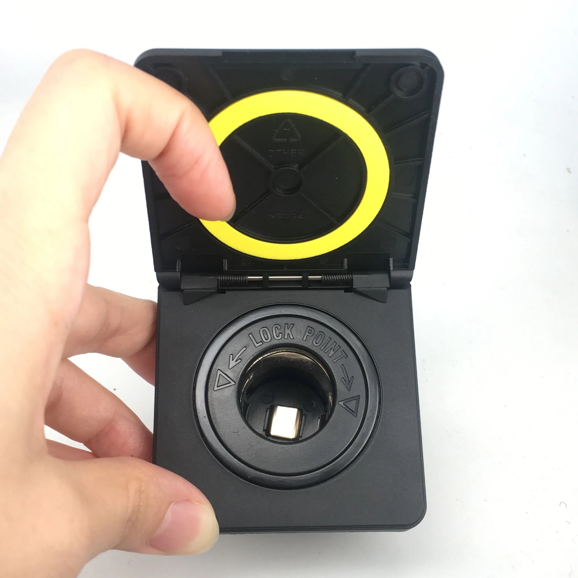 Прочная розетка прикуривателя, однотонная, 12-24 В, для автомобиля, мотоцикла, грузовика, черный