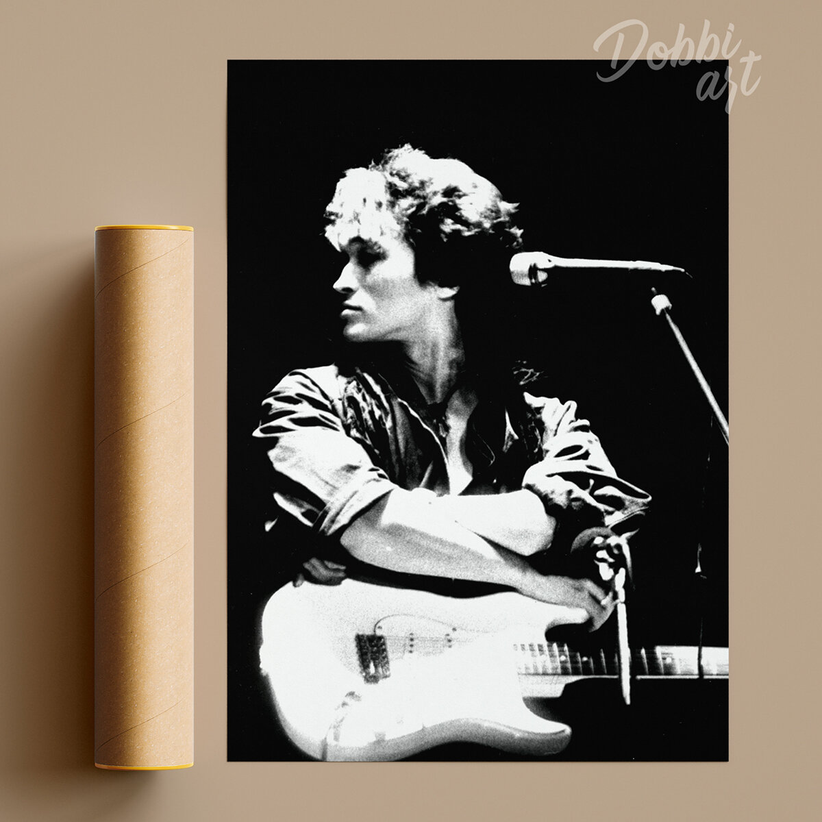 Постер Виктор Цой 30х40 см без рамы/ Группа Кино/ Ретро постер, Советский Плакат СССР