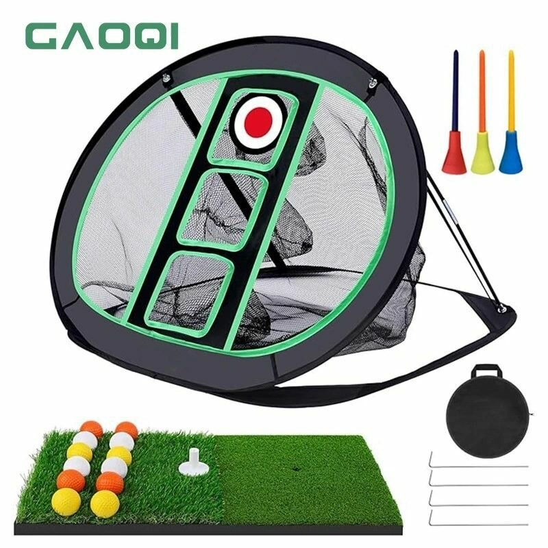 Тренировочная сетка для кия для гольфа, набор квадратных сеток для гольфа в помещении