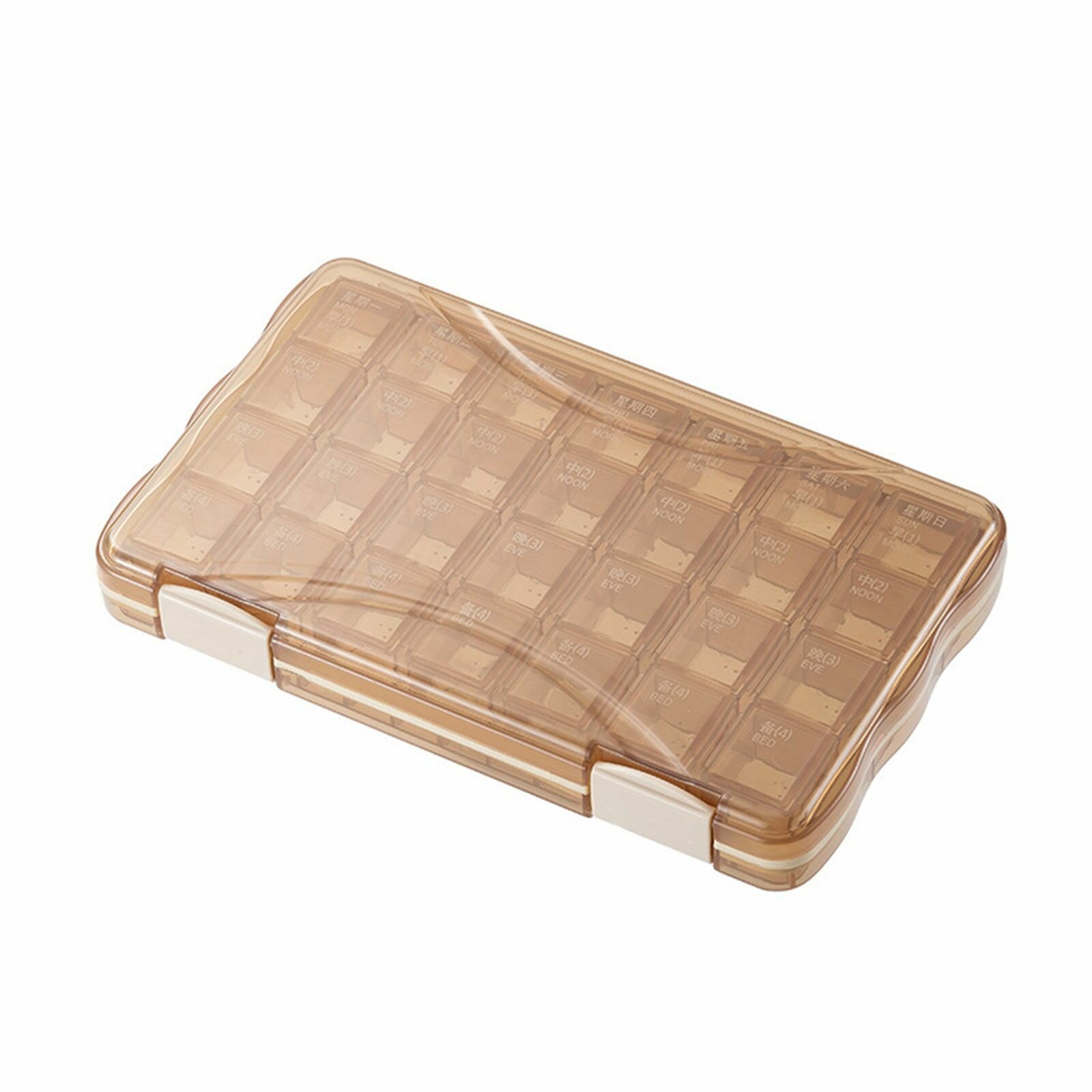 Для держателя коробки таблеток и медикаментов 21/28 сеток Еженедельный контейнер-органайзер хранения