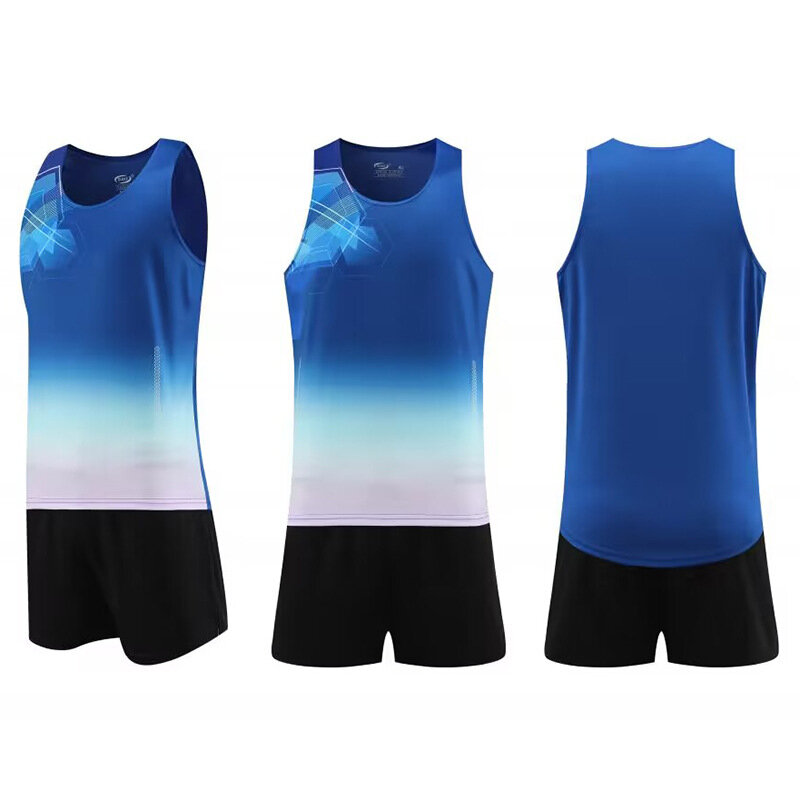 Костюм спортивный, для легкой атлетики, мужской, светло-голубой, размер L