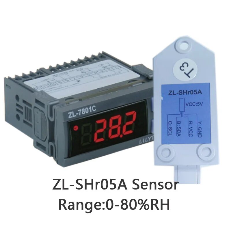 ZL-7801C, 100–240 В переменного тока, двойной выход 16 А, автоматический многофункциональный, контроллер инкубатора температуры и влажности, Lilytech Mini XM-18