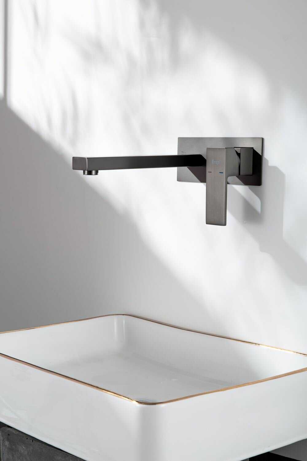 Смеситель для раковины встраиваемый Frap F1HV29XT1-KO9, оружейная сталь