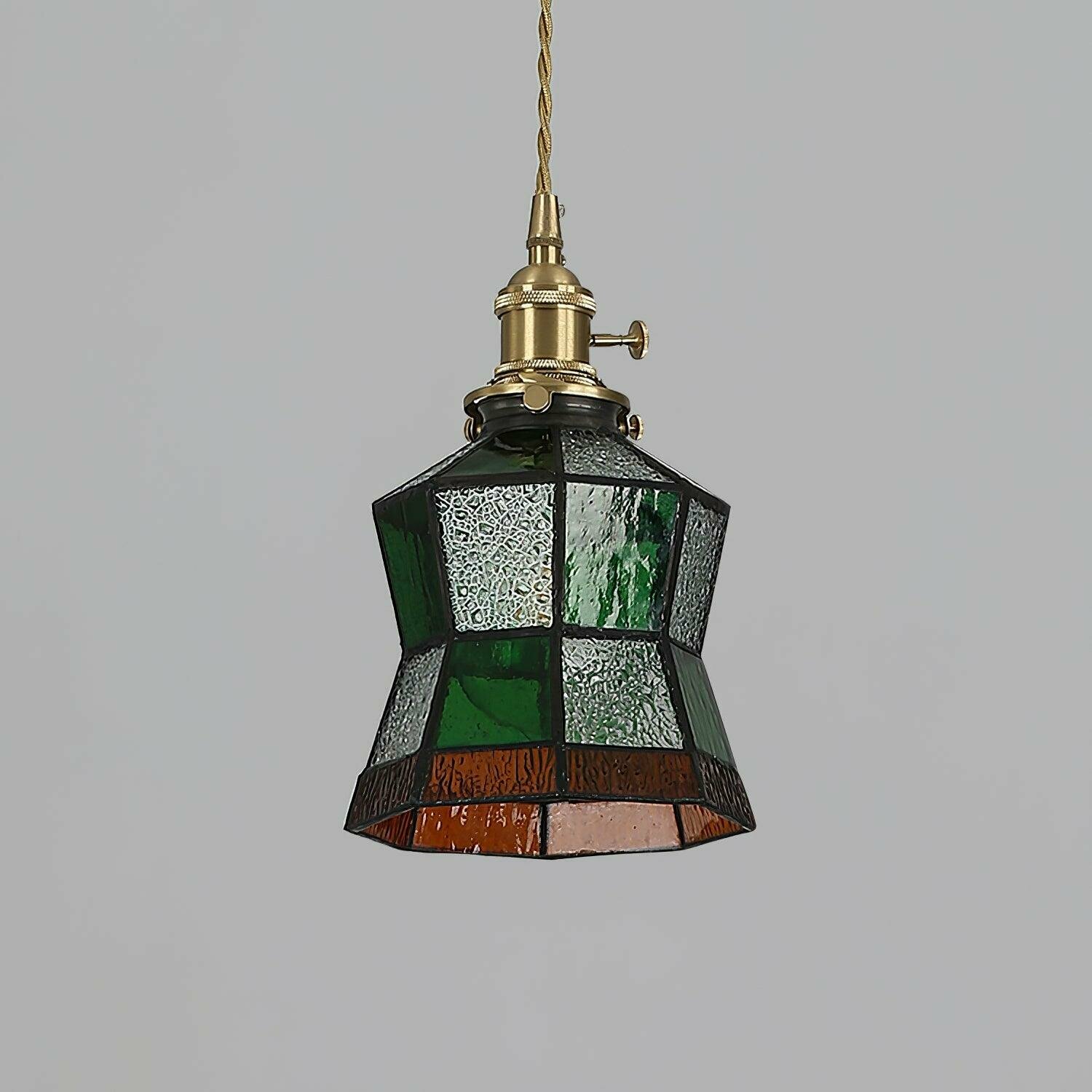 Люстра E27 "Арабская сказка", для офиса, бронзовая, металл, стекло, 1 лампа, 40Вт