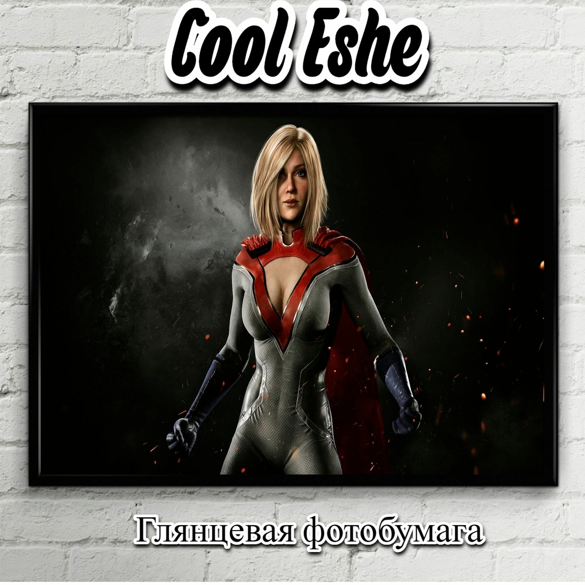 Постер "power girl - injustice 2, арт" из коллекции "Игры" А3