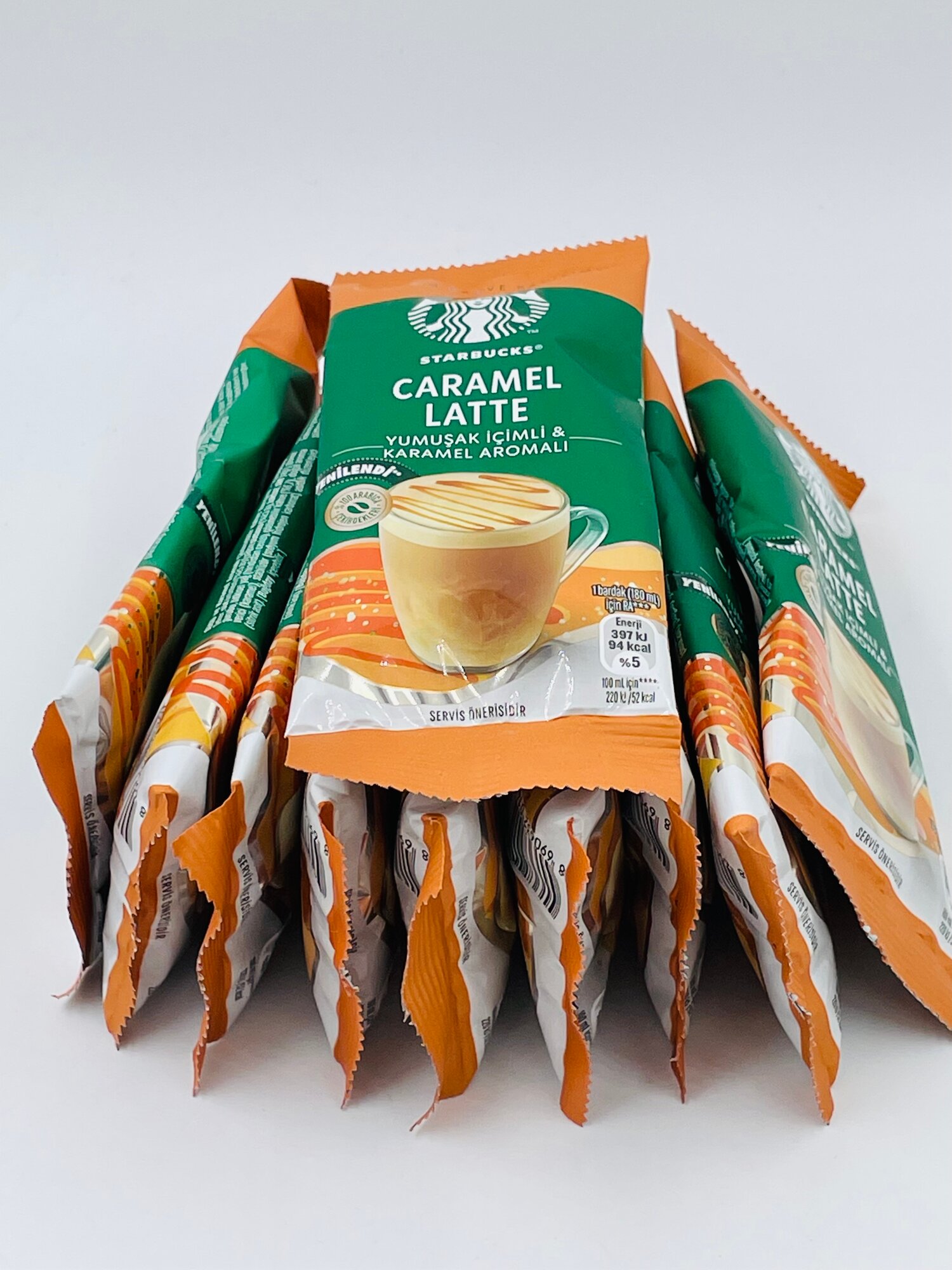 Starbucks Кофе растворимый Caramel Latte 230 г (10 пакетиков по 23 г) (Турция)