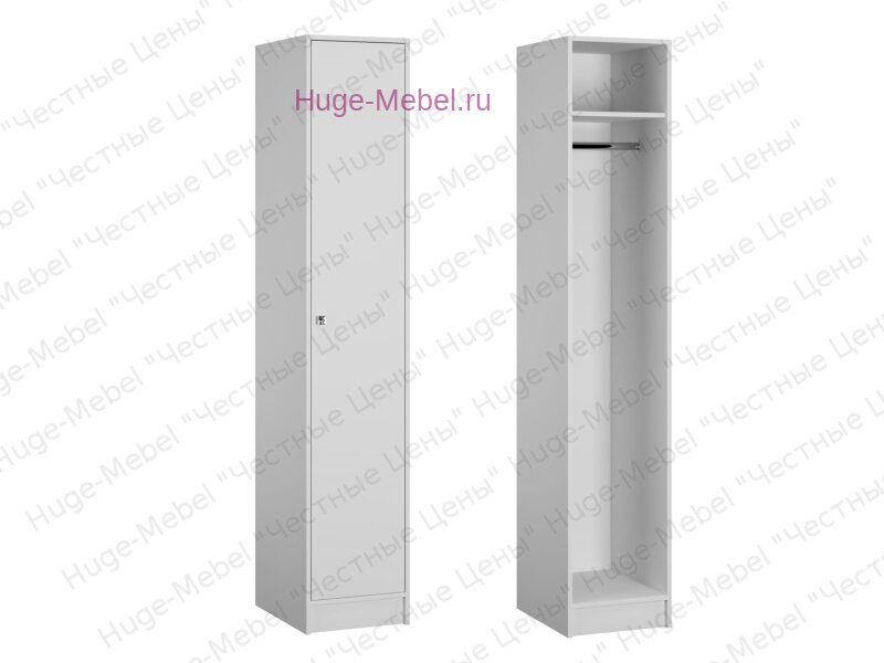 Пенал Ямайка ЯПП-1 белый Huge Mebel . Ширина 400 Высота 2100. Пеналы