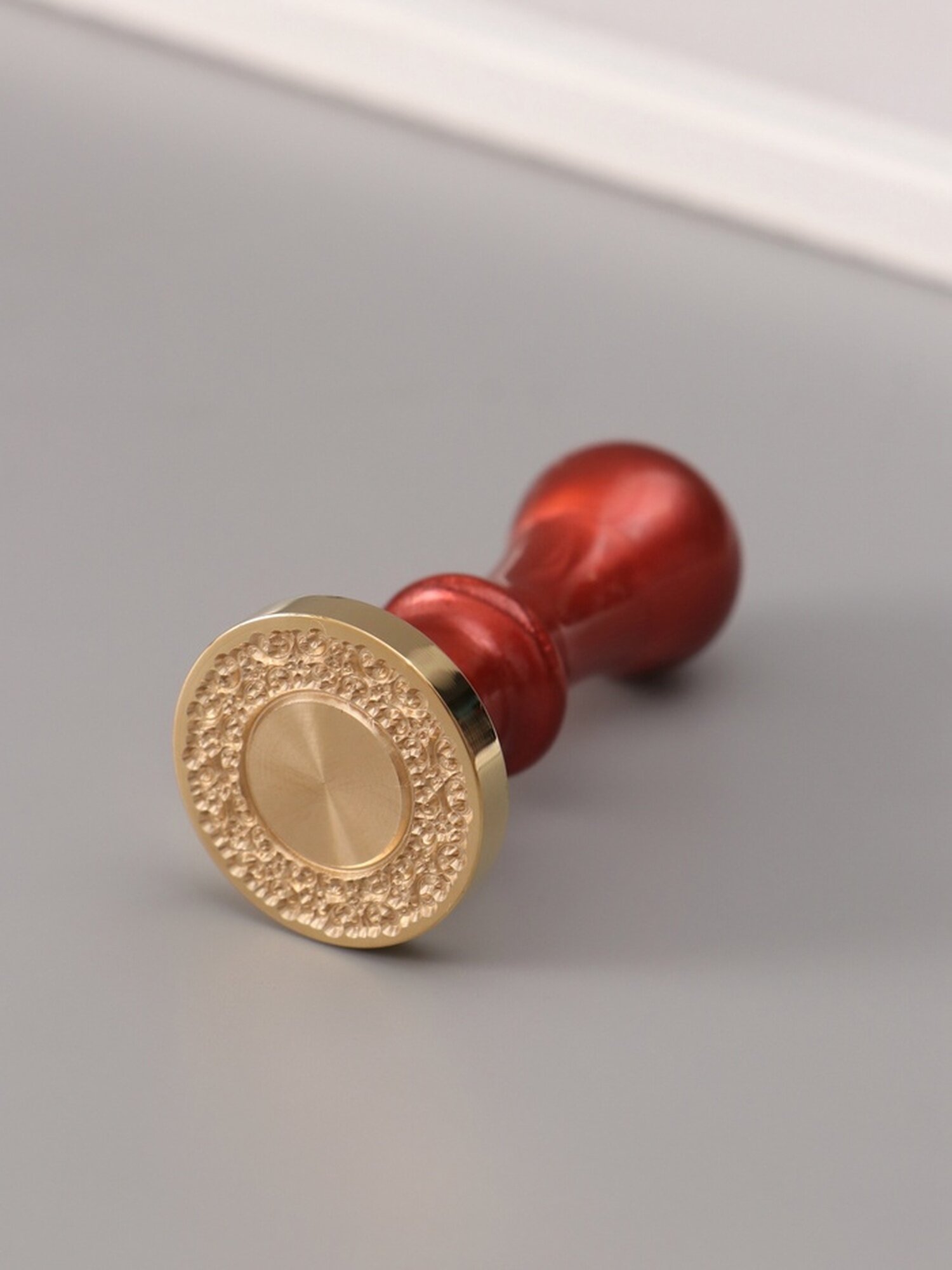 Печать для сургуча с пластиковой ручкой «Широкая рамка. Ажур», 6.3×3×3 см