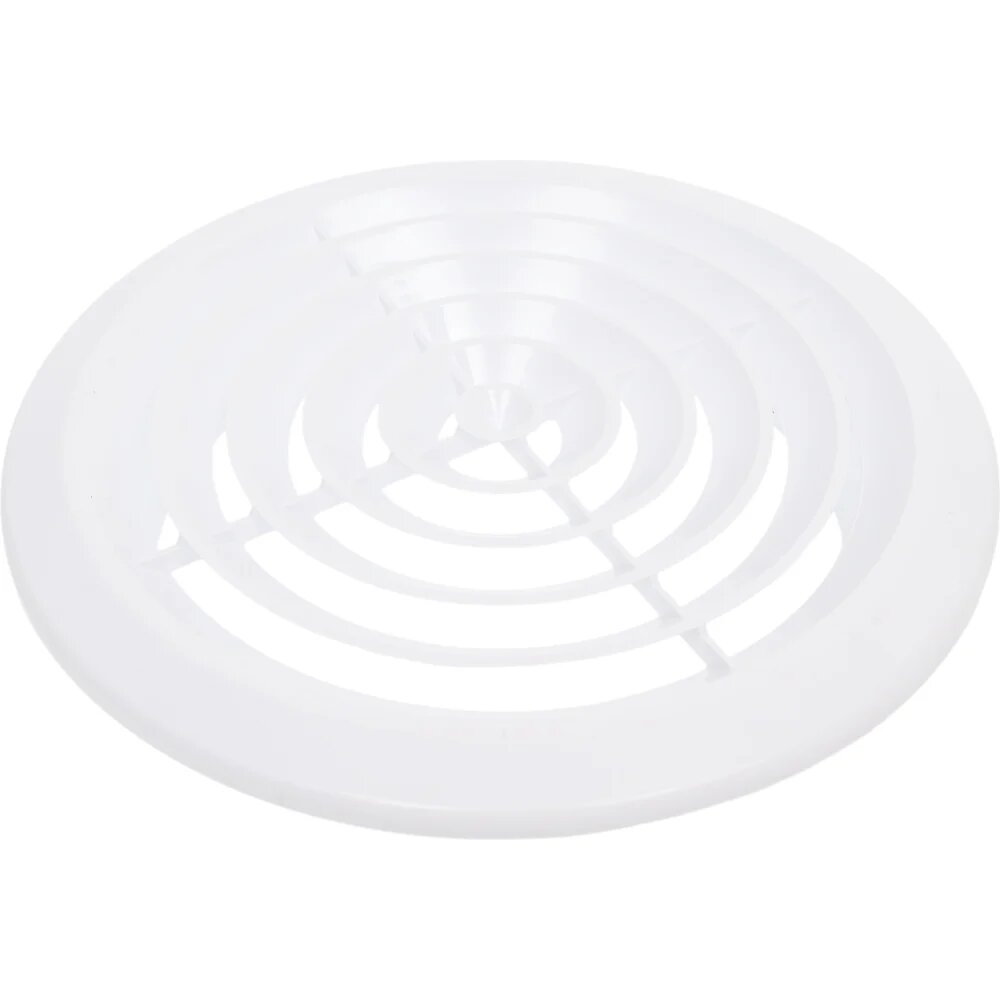 Виенто Решетка приточно-вытяжная 195 с фланцем 150мм белая Серия 195/150КФ