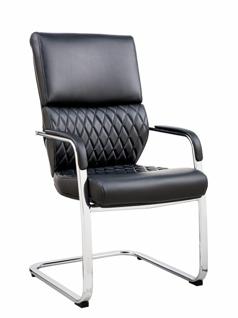 Премиум офисное кресло Everprof President CF - черное (экокожа)