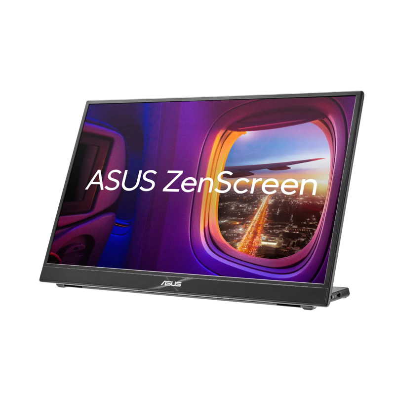 Монитор ASUS ZenScreen MB16QHG 90LM08NG-B01170, 16" portable monitor, IPS, 16:10, WQXGA (2560x1600), 500cd/m2, 120Hz, 5ms(GTG), HDR10, USB-Cx2 (DP Alt Mode), HDMI(v2.0)x1, 100% DCI-P3, Flicker-free, black
