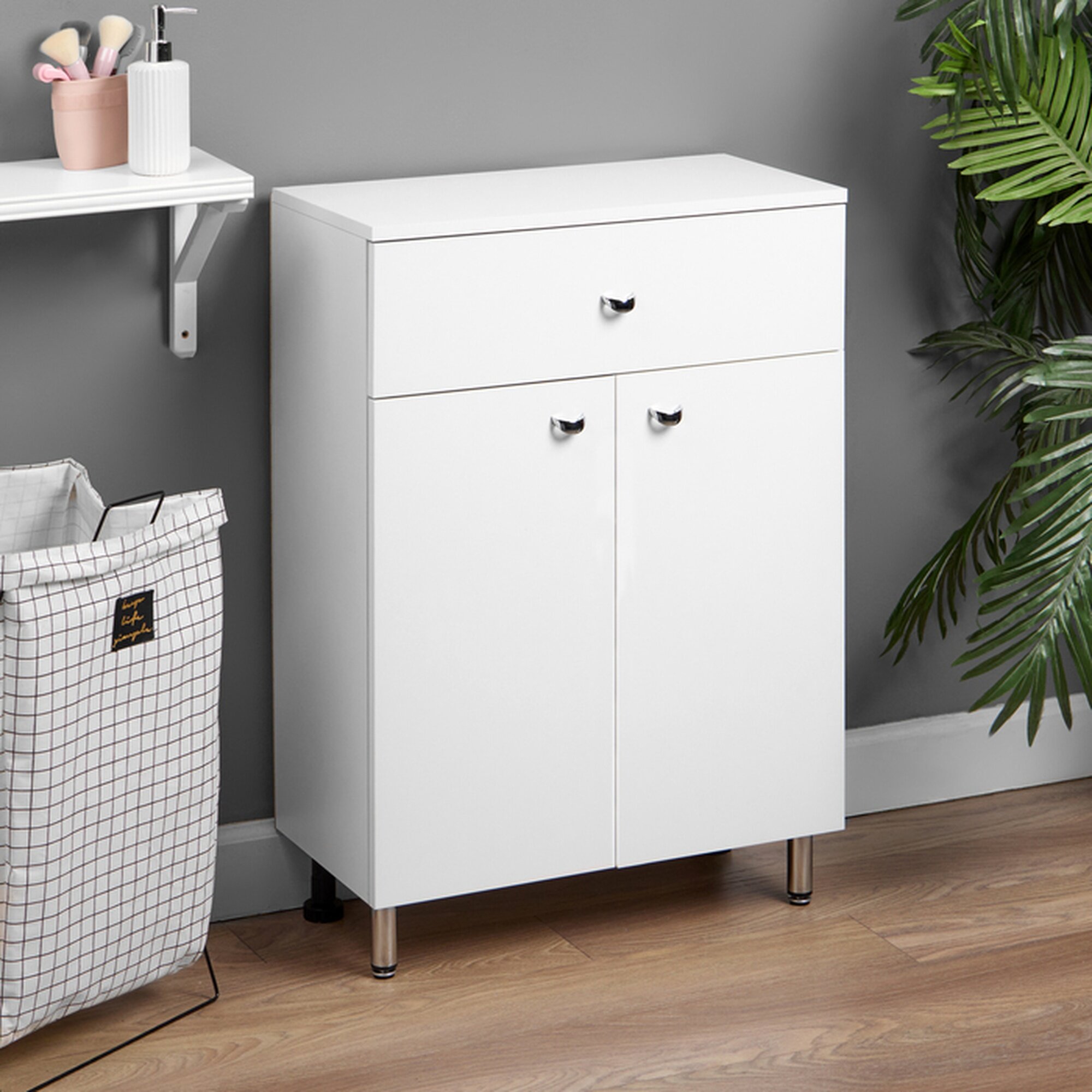 Комод для ванной комнаты "Вега 6001" белый, 60 х 30,3 х 85,4 см