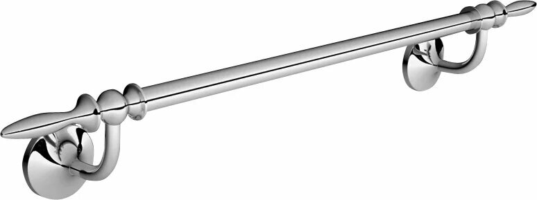 Держатель для полотенец Art&Max Bohemia AM-E-4224-Cr глянцевый, латунный, держатель для полотенец в ванную, круглый, в стиле ретро