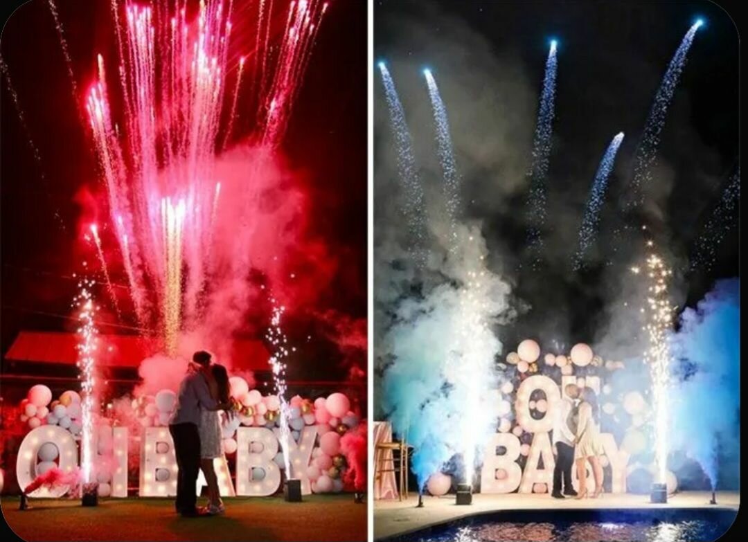 Салют Гендер пати ночной 25 на 1,2 дюйма