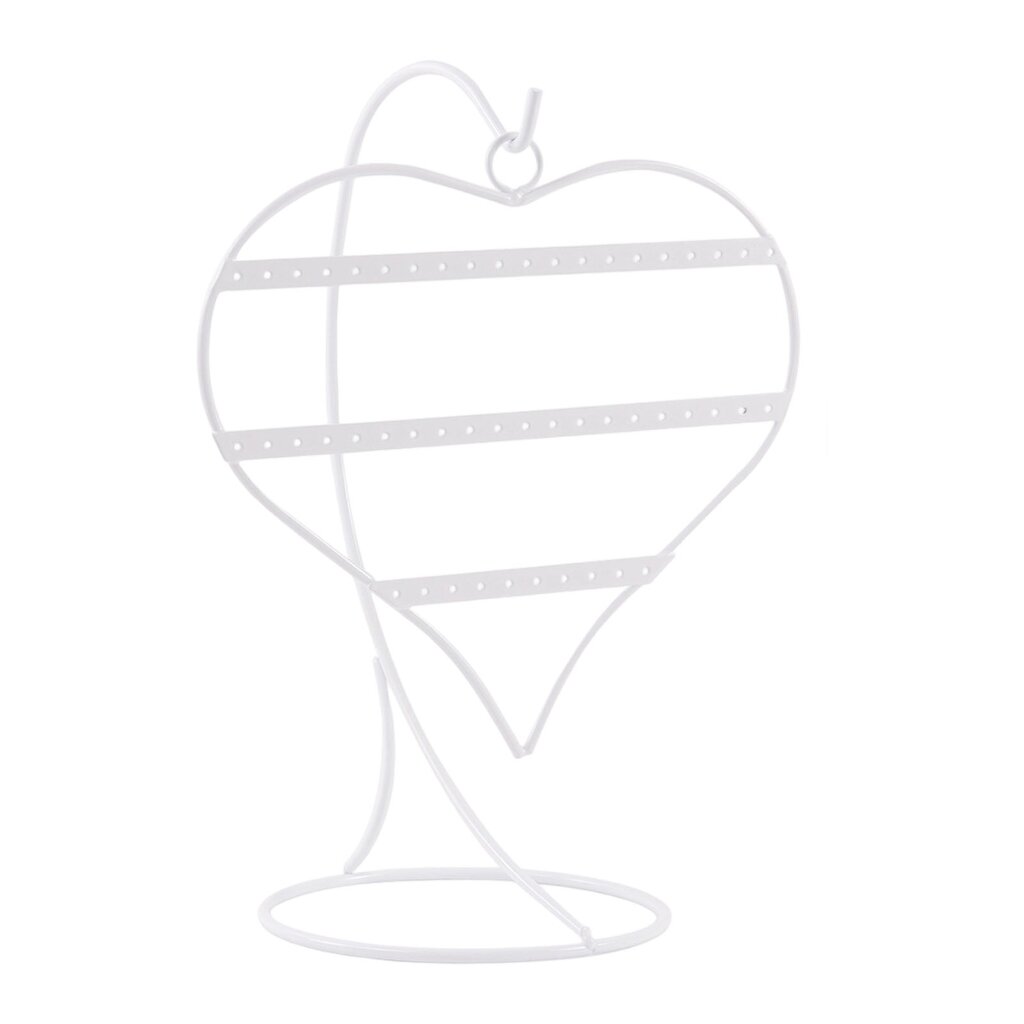 Настольный органайзер для сережек 50 слотов в форме сердца