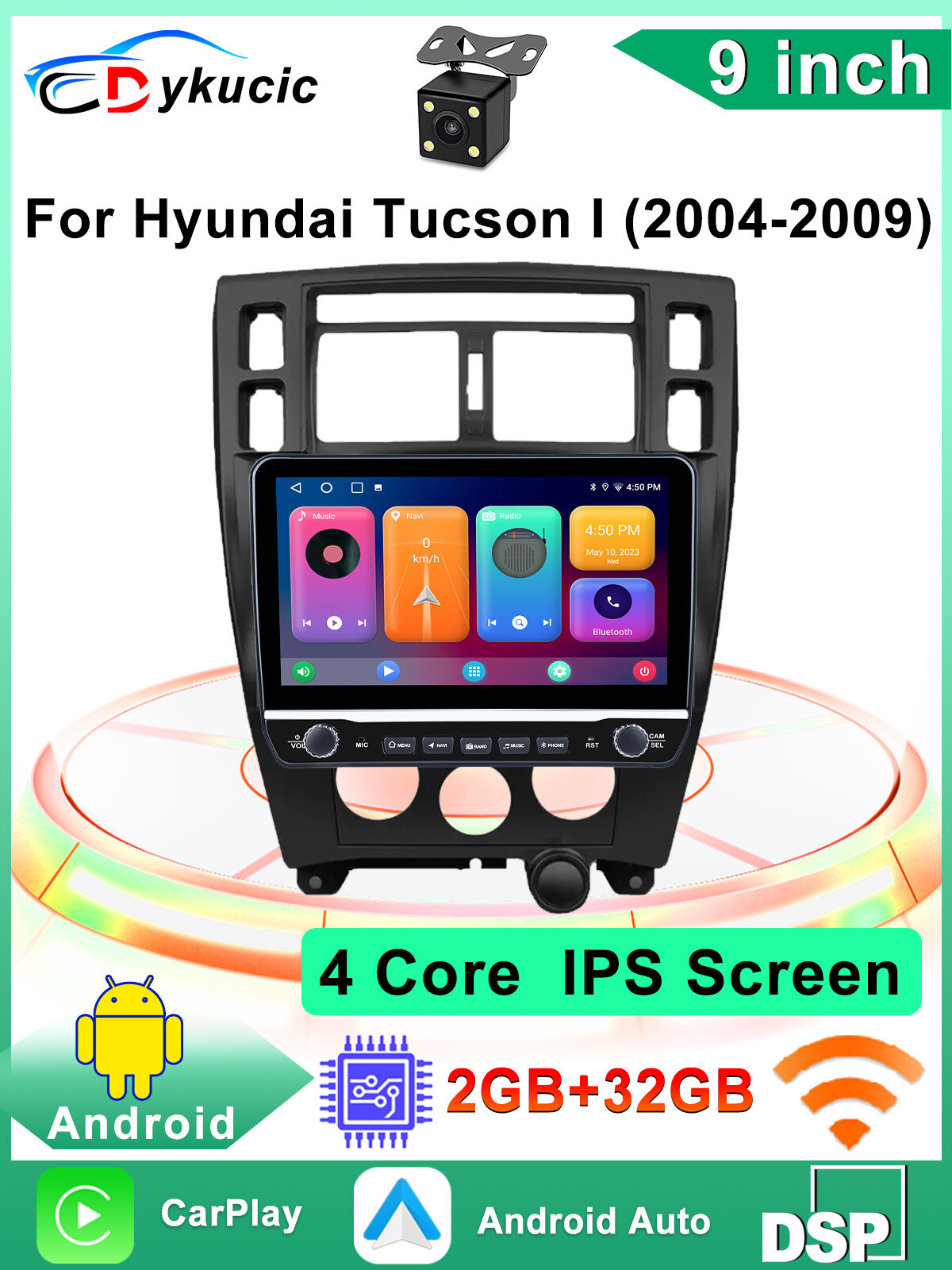 Магнитола для Hyundai Tucson I 2004-2009