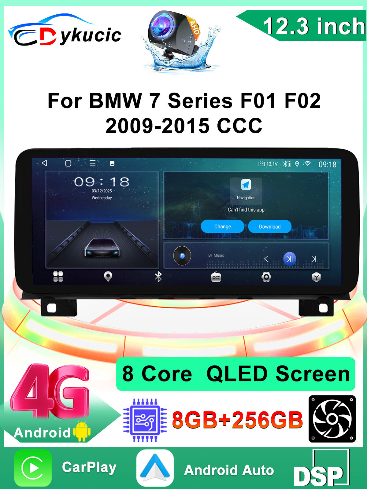 Магнитола для BMW 7 Series F01 F02 2009-2015 CCC