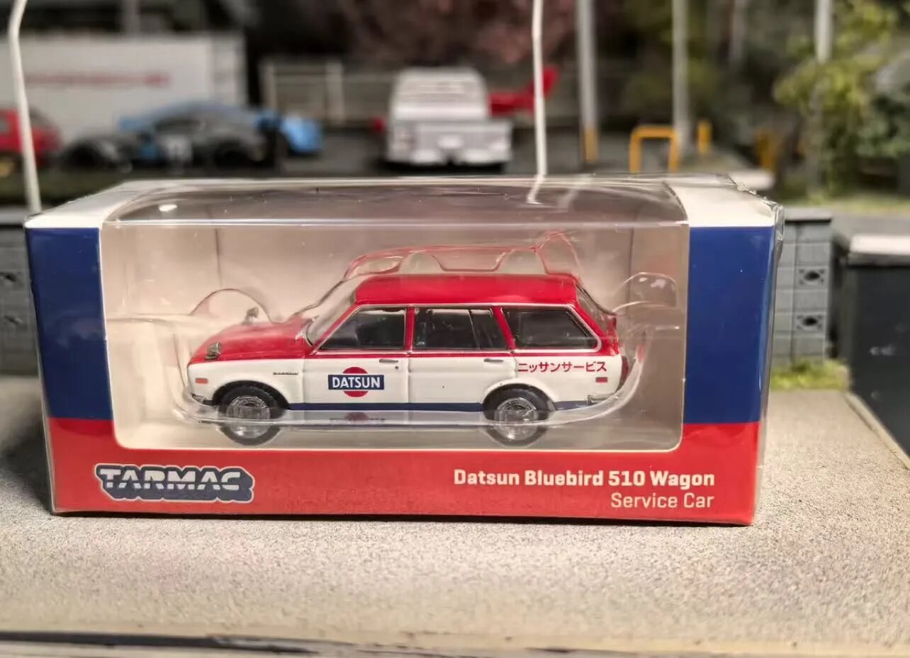 Tarmac Works TW 1:64 Datsun Bluebird 510 Wagon Service Car Легковая модель автомобиля