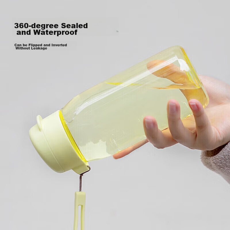 Tupperware Fun 550ML Plastic Cup, Portable Sports Water Bottle for Male And Female Students, Large Capacity with Dual Drinking Spouts, Celadon Green
