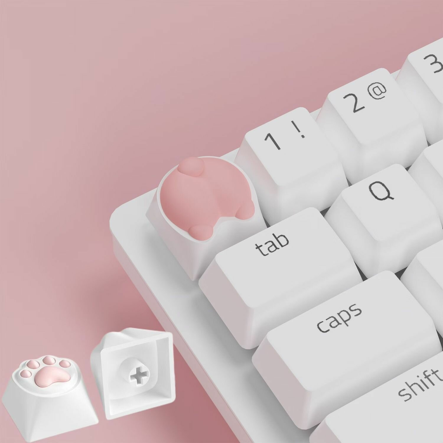 Кейкапы для клавиатуры антистресс-клавиши Зад корги 4 шт.