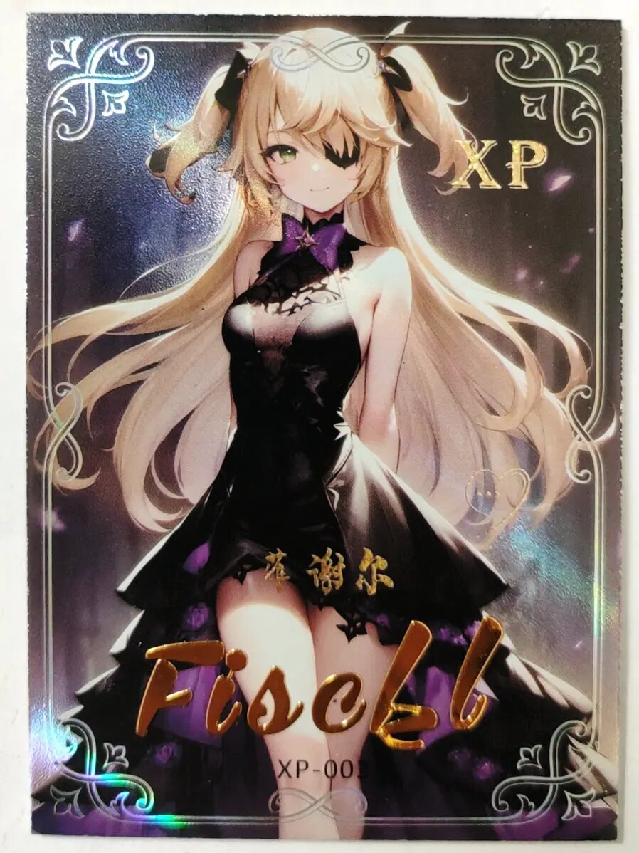 Карта мечты о богини, духе XP, ие Мико кудзё, Сара, Барбара, фишл, янфэй, серия ACG, коллекция для мальчиков, подарок на день рождения и Рождество, Черный