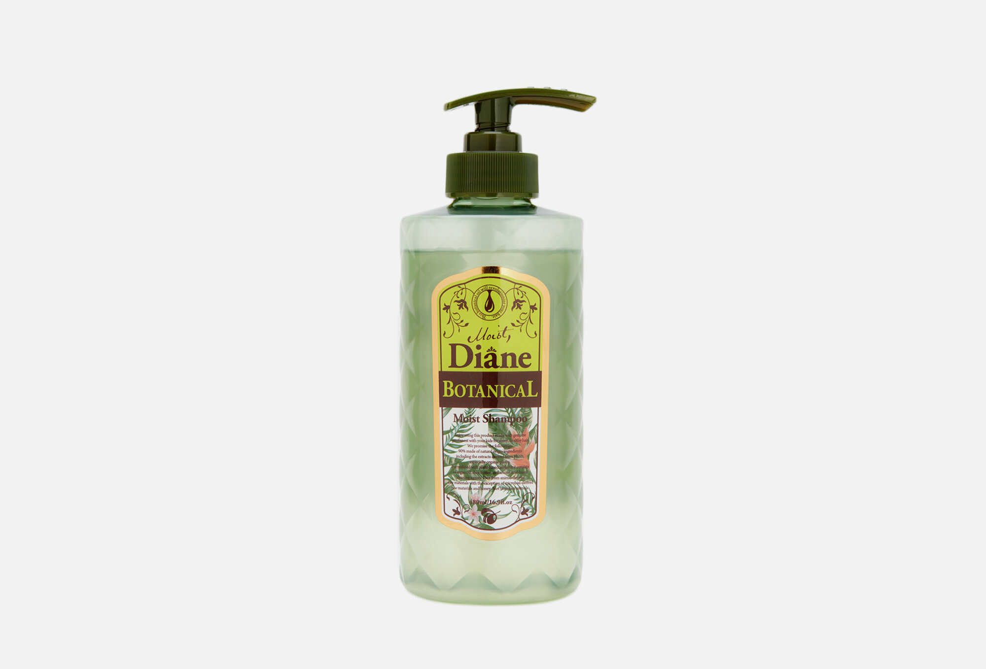 Увлажняющий бессиликоновый бессульфатный шампунь MOIST DIANE Botanical Moist 480 мл