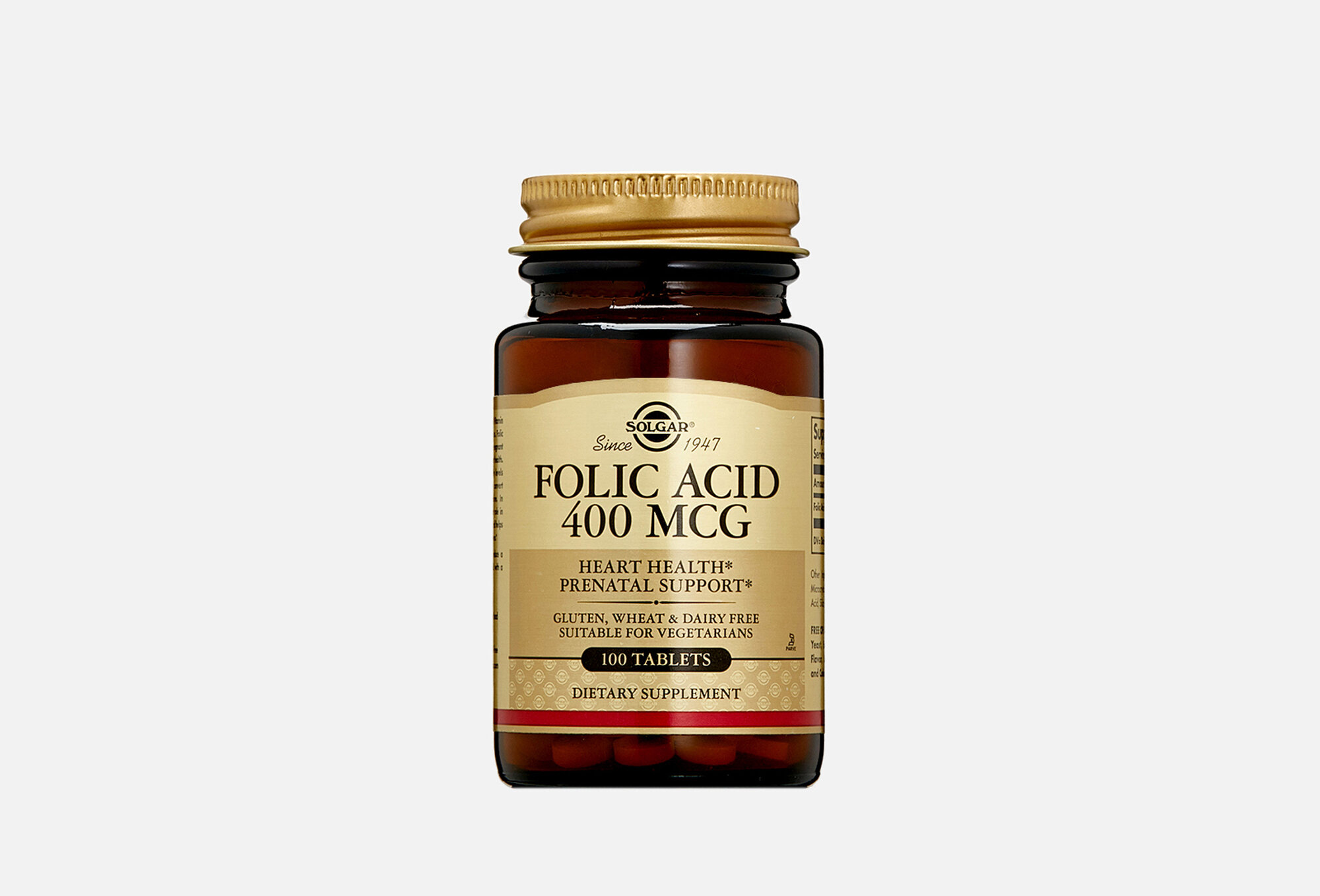 Фолиевая кислота SOLGAR Folic acid 400 мкг в таблетках