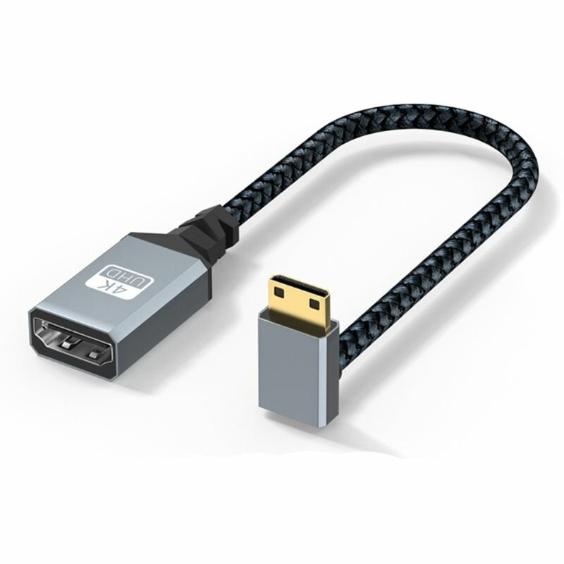 Кабель Mini HDMI male-HDMI female версии 2.0 4K60H-вниз