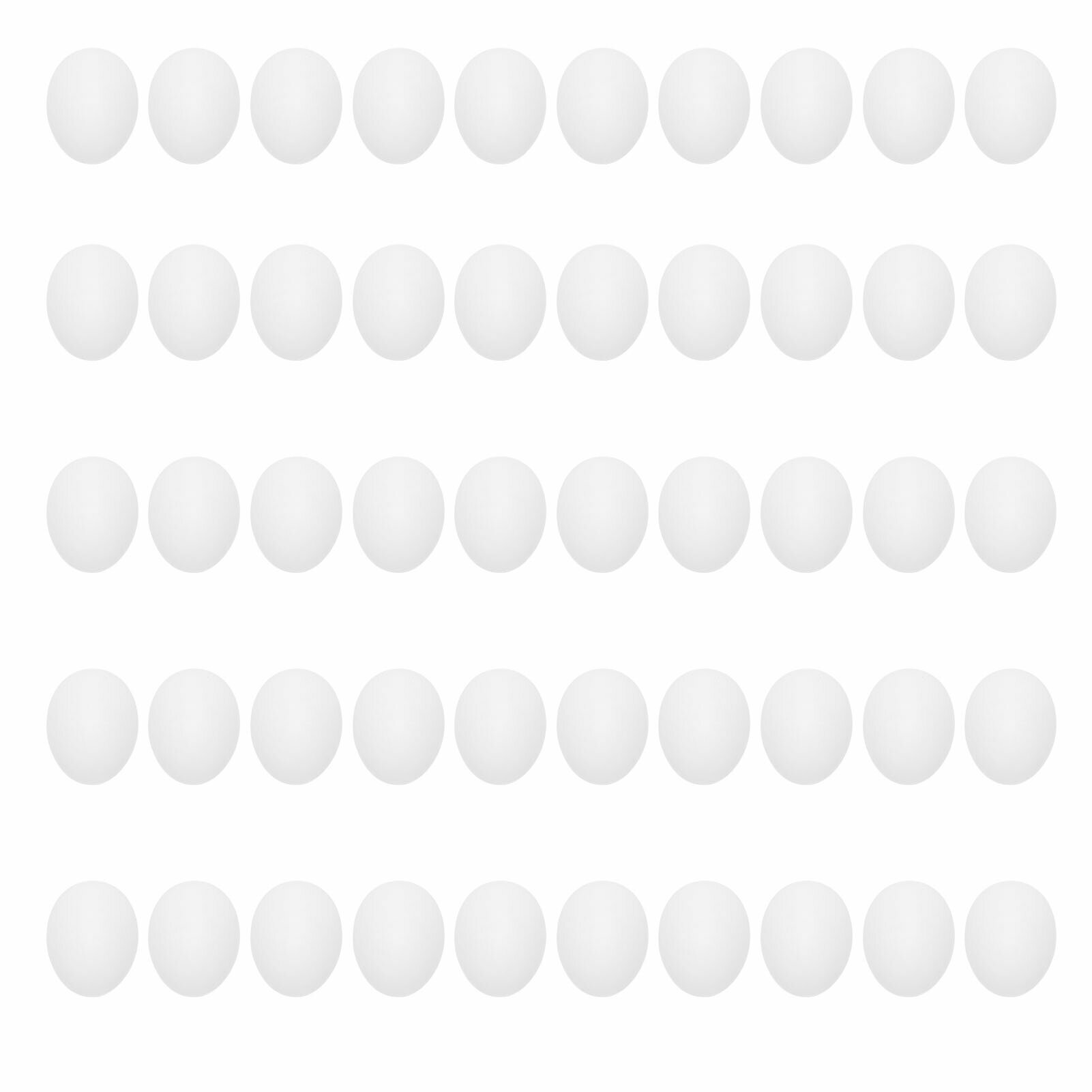 50 пластиковых муляжей голубиных яиц имитация для птицеводства