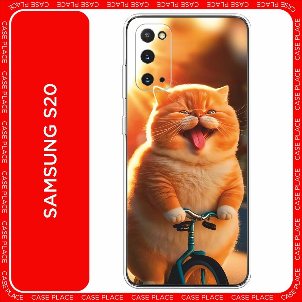 Чехол на Samsung Galaxy S20 / Самсунг Гэлакси S20 с принтом "Кот на велике"