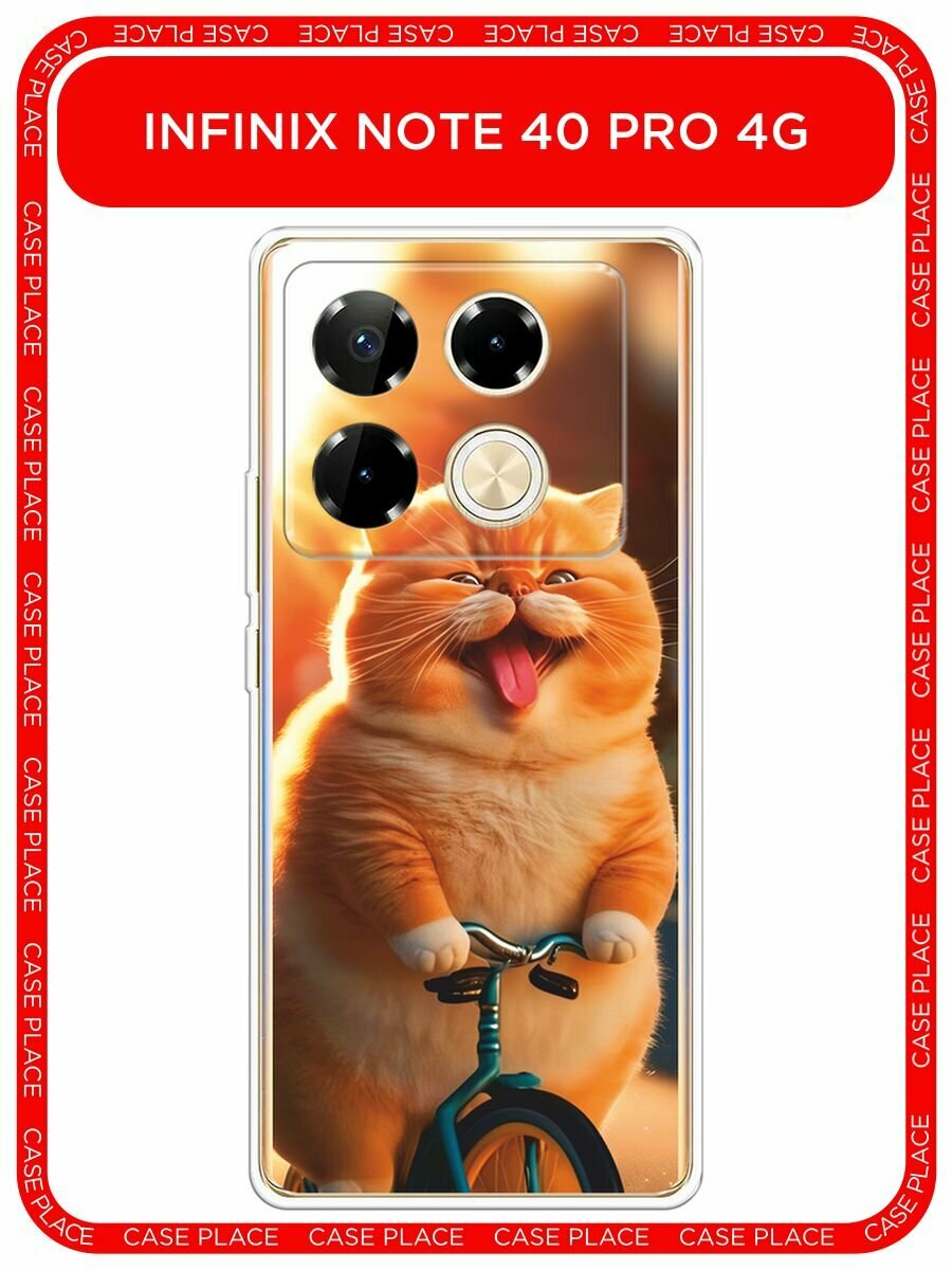 Чехол на Infinix Note 40 Pro / Инфиникс Нот 40 Про с принтом "Кот на велике"