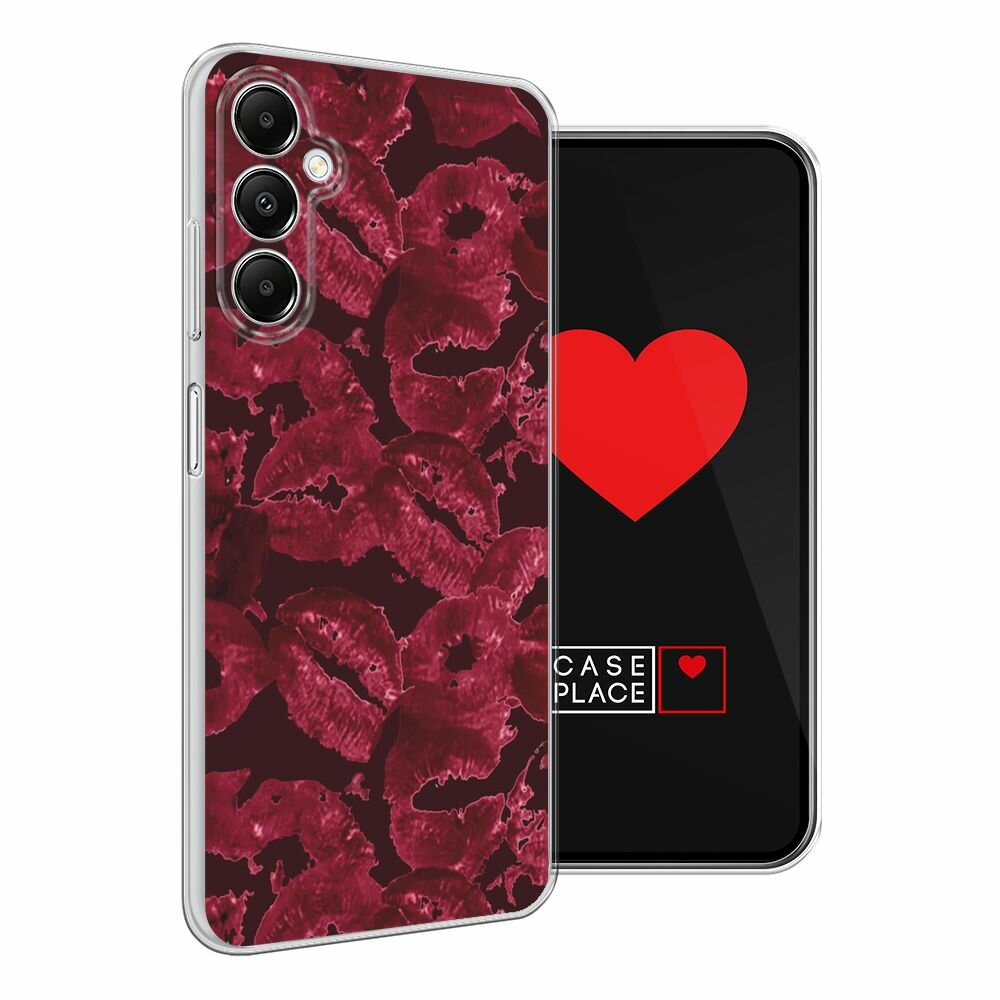 Чехол на Samsung Galaxy A05s / Самсунг Галакси A05s с принтом Помада паттерн 1 — фото 1