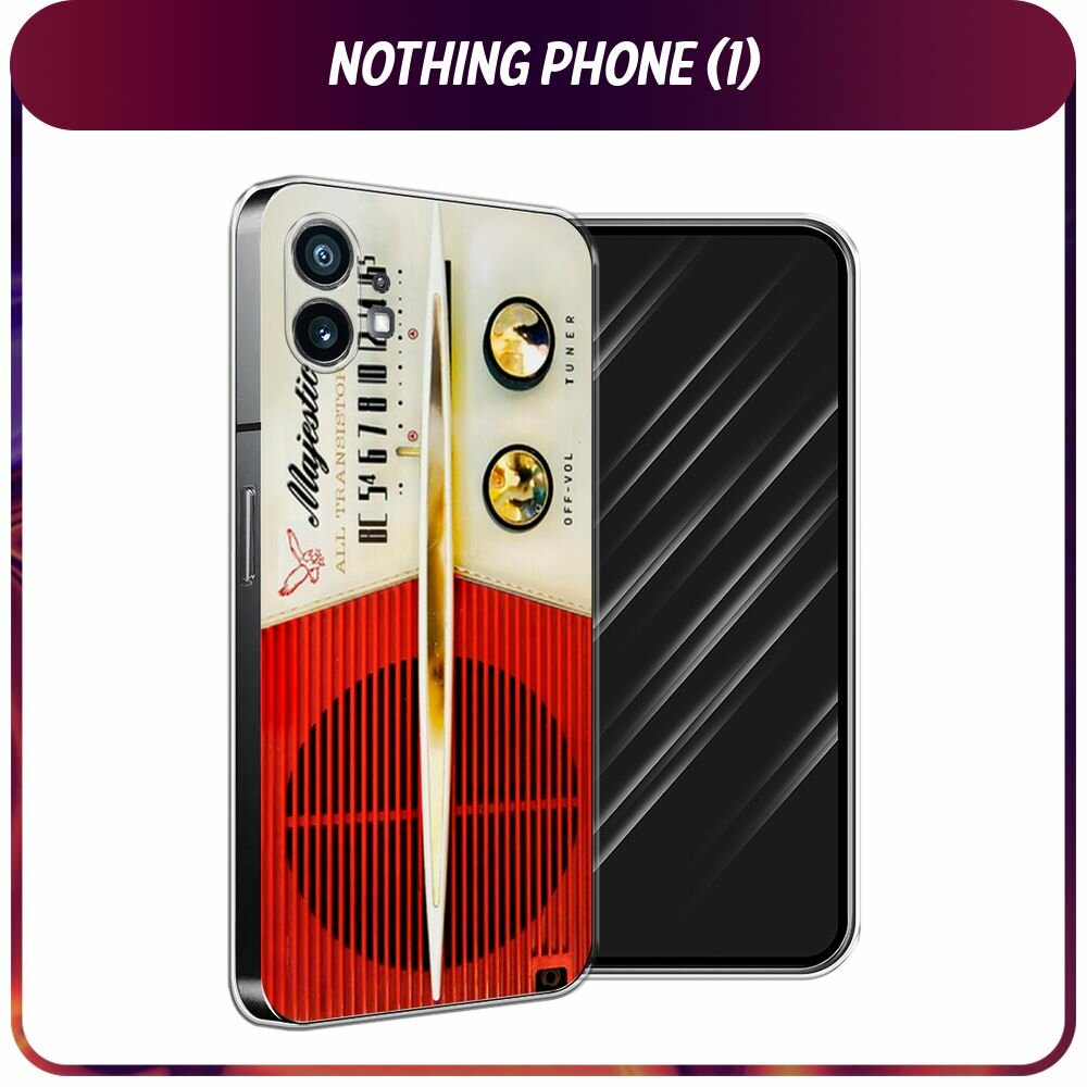 Силиконовый чехол на Nothing Phone 1 / Нафинг Фон 1 с принтом "Радио"