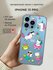 Чехол на Apple iPhone 13 Pro / Айфон 13 Про с принтом "Единороги в отпуске", про...