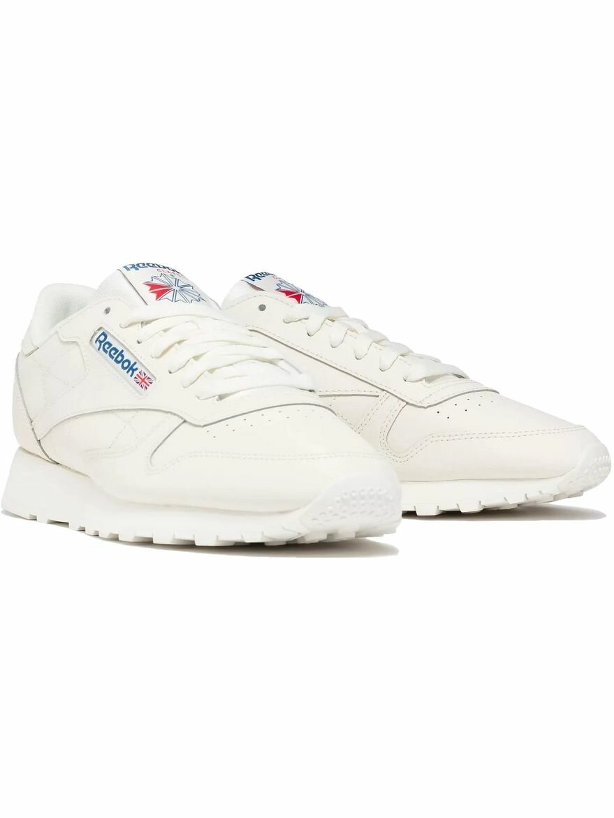 Кроссовки Reebok Classic Leather, полнота F, размер 9,5 US, белый 6 — фото 1