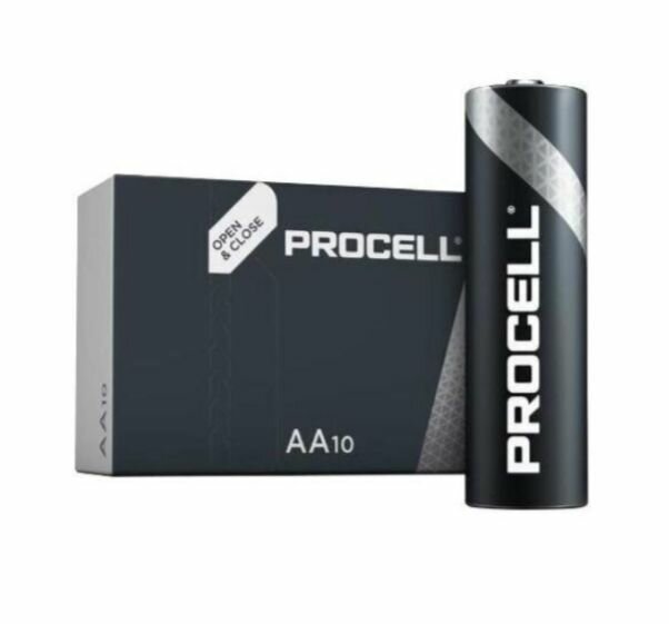 Батарейка DURACELL PROCELL LR06 AA, 100 штук (10 упаковок по 10 штук)