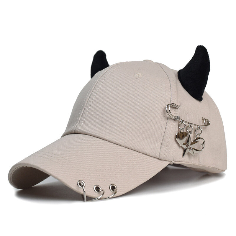 Новые головные уборы для женщин, модные бейсболки в корейском стиле, кепки с козырьками для женщин, весенние и летние бейсболки с персонализированными кольцами для студентов, универсальные для мужчин