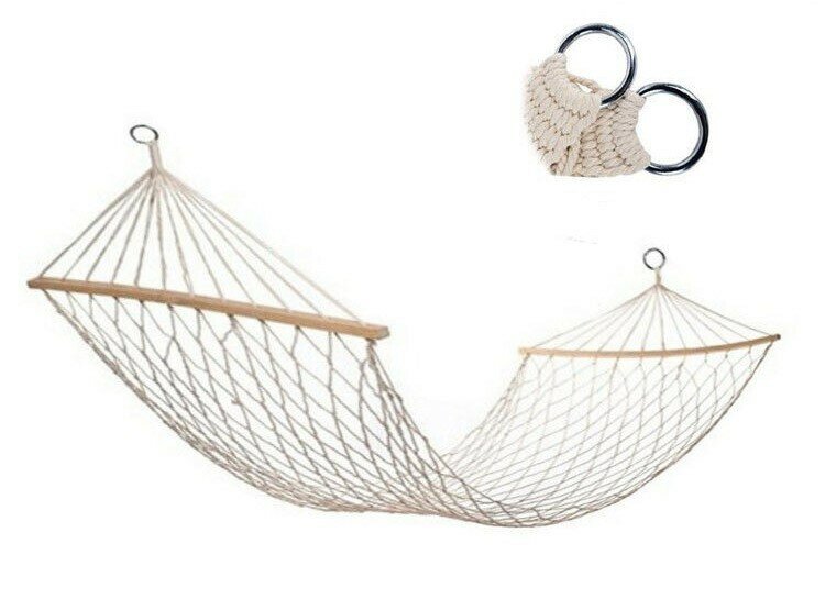 Гамак для дачи туристический подвесной садовый сетка с планкой 80*200 см.