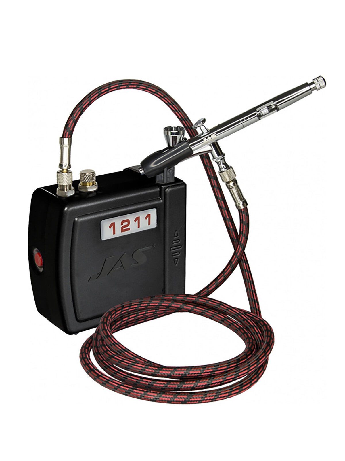 Набор для аэрографии, компрессор, аэрограф, шланг, 1282, JAS