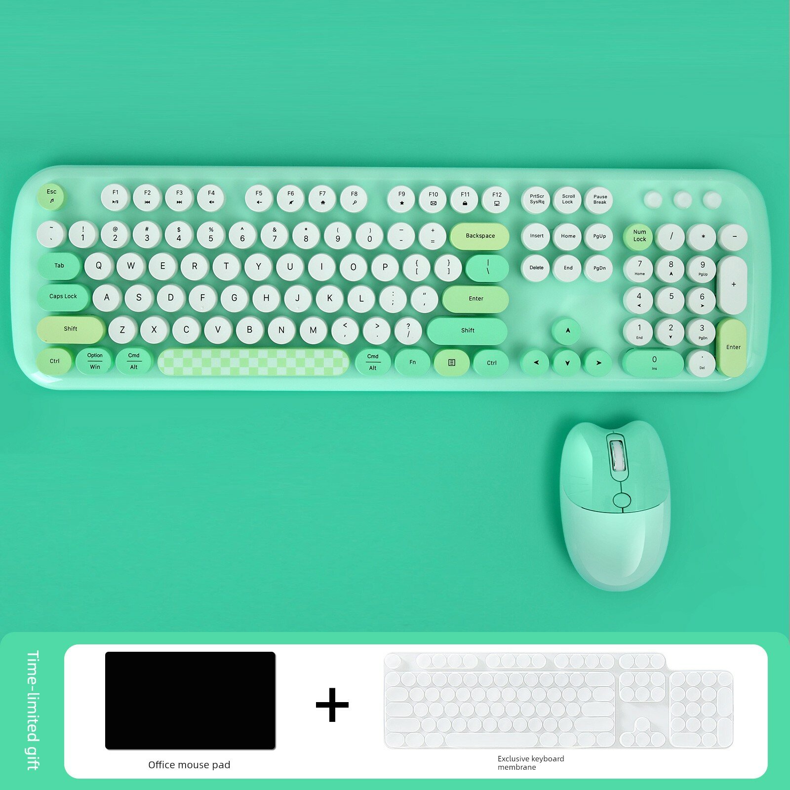 Беспроводной комплект клавиатуры и мыши Mofii Zero для девочек, для компьютера, ноутбука, офисной работы, приятный на