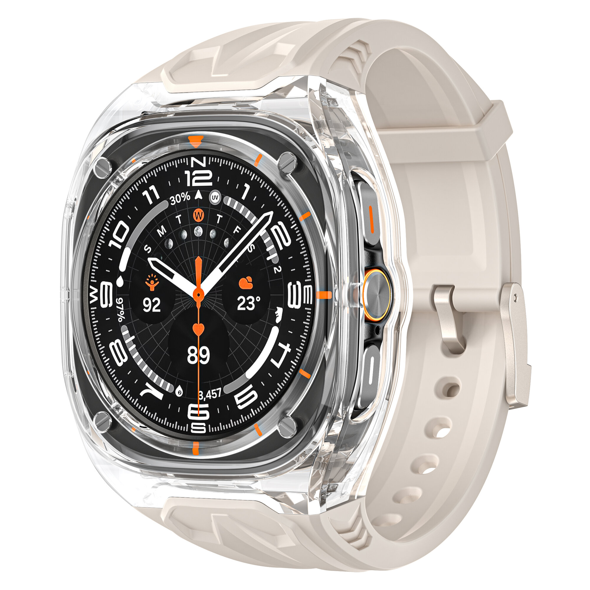 Ремешок для Samsung Galaxy Watch Ultra 47mm STO Clear / Starlight