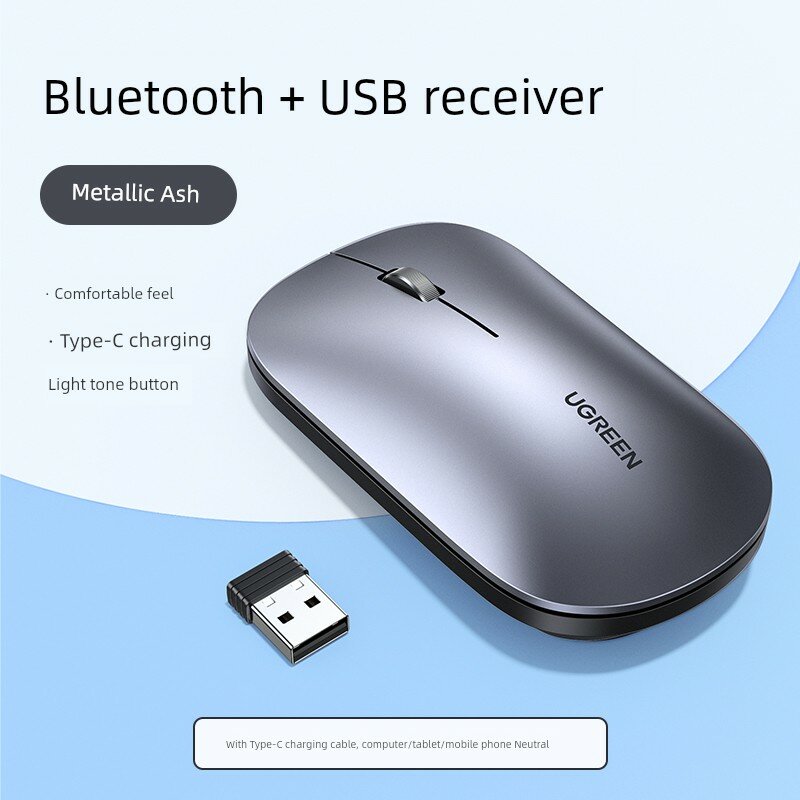 Беспроводная мышь Greenlink Bluetooth Silent подходит для компьютеров Apple iPad, MacBook Pro, ноутбуков и планшетов