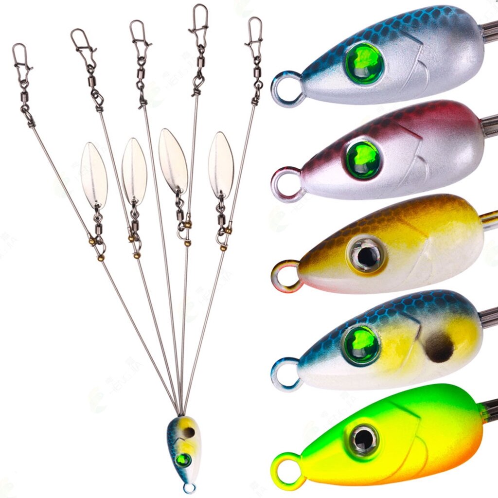 Umbrella Rigs Fishing Rigs 5 Arm Rigs Swimbait Fishing Swimbait Baits Rigs Set for Stripers Fishing