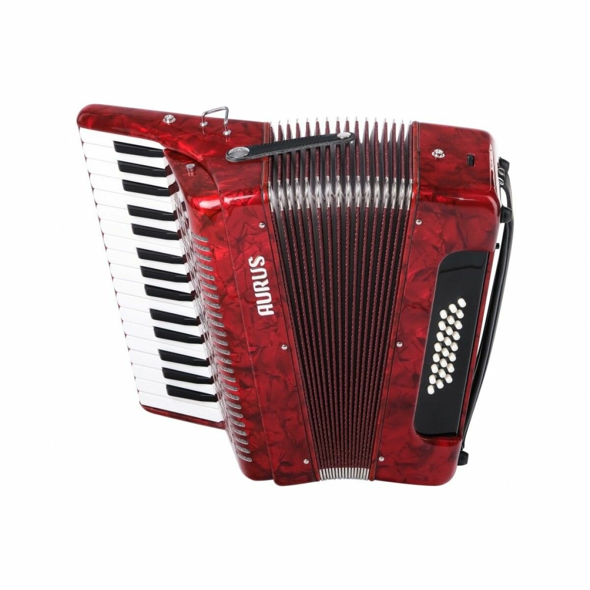 JH2019-RED Аккордеон 32/24, красный, с футляром, Aurus