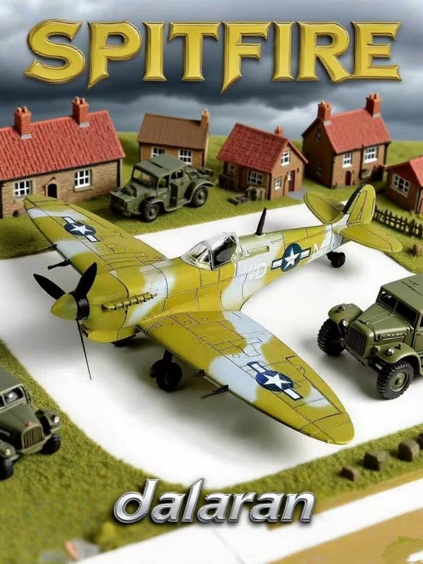 Сборная модель самолета Spitfire 1/48, без клея и краски, для любителей авиации - Dalaran