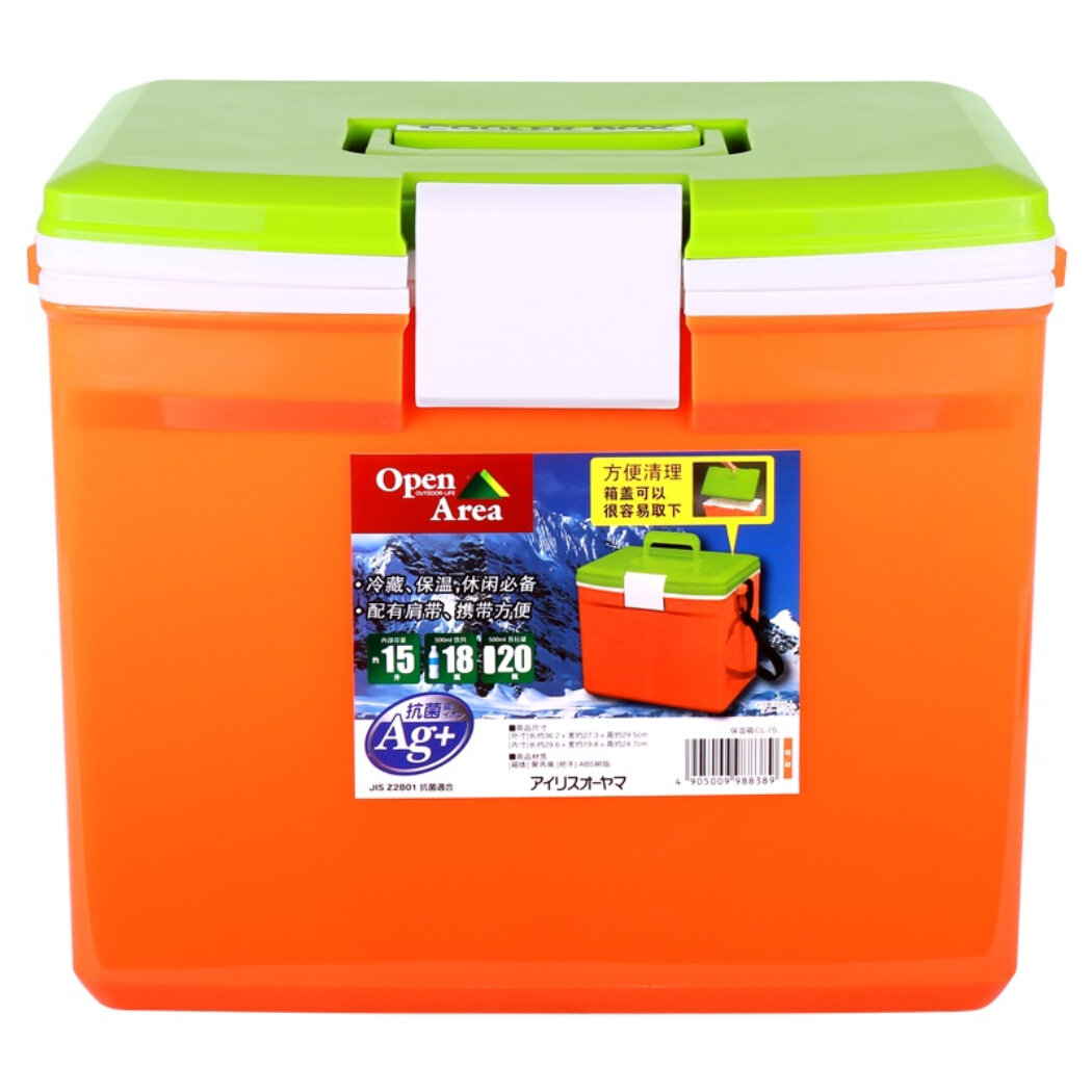 Термобокс IRIS Cooler Box CL-15, 15 литров, 36,2х27,3х29,5 см, оранжевый