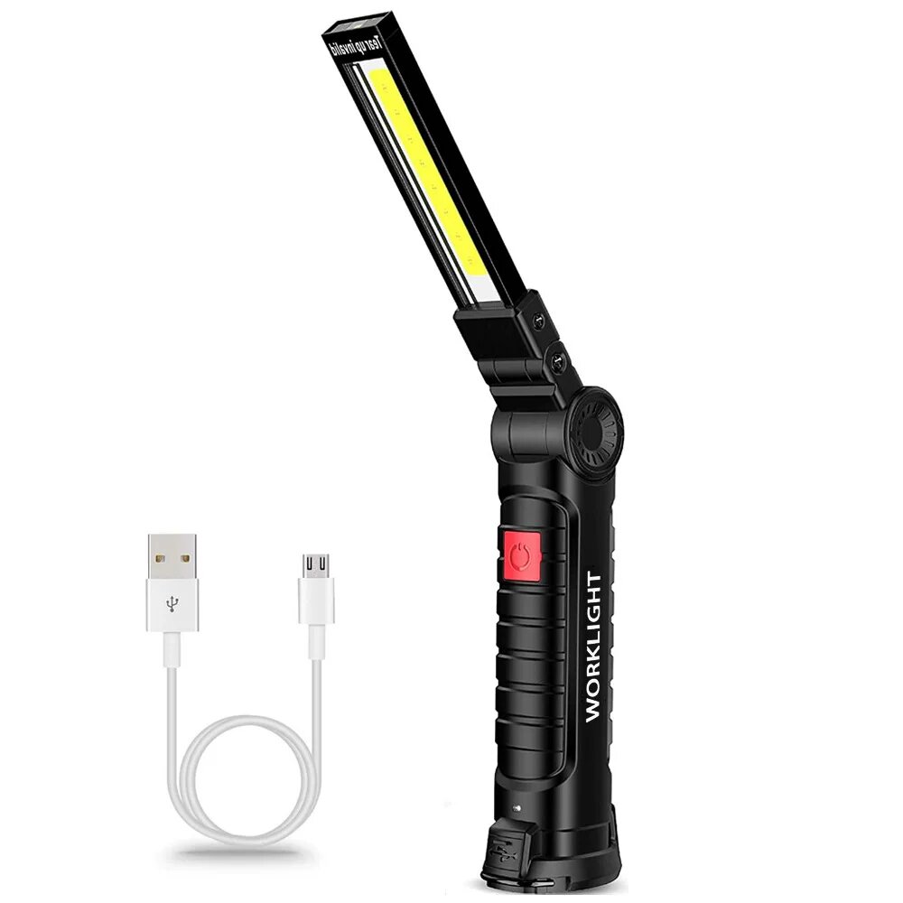 USB-перезаряжаемый крупный складной светодиодный рабочий светильник для дома и улицы - модель W51