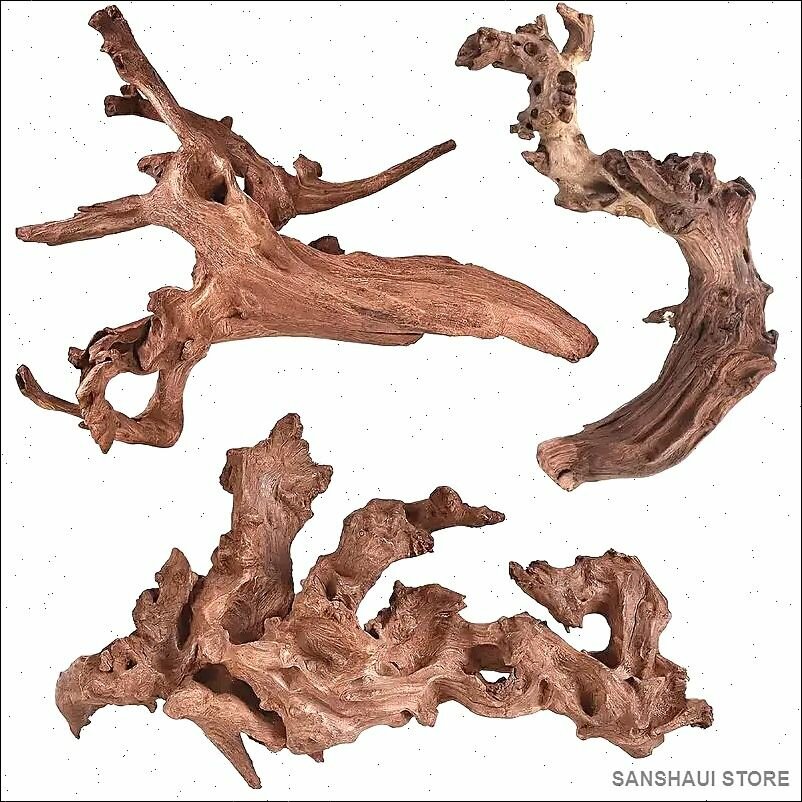 Декорация для аквариума коряга натуральная, декор из дерева для рыб, ветка для рептилий