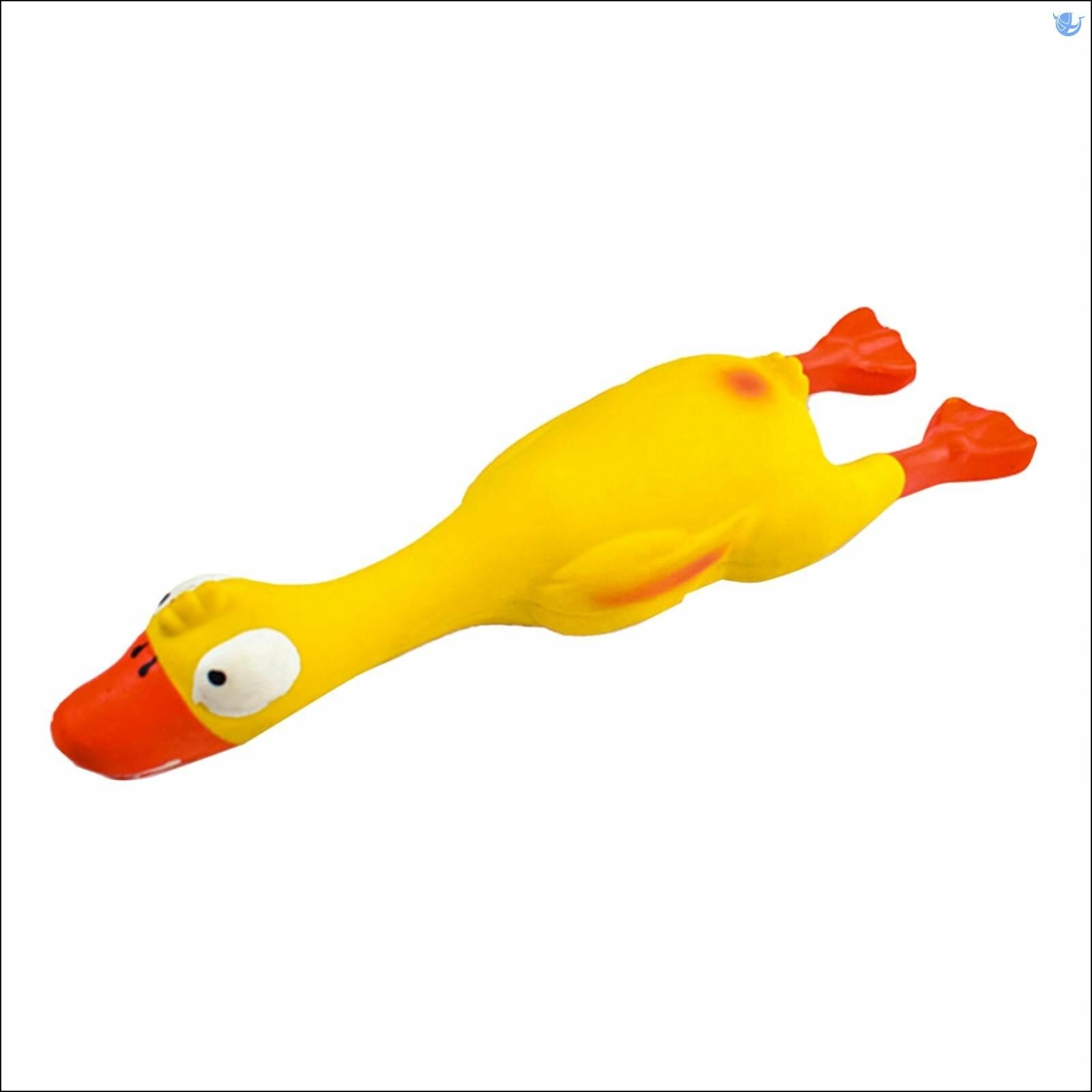 Латексная пищащая игрушка-утка для собак, интерактивная, для жевания и активных игр на улице и пляже