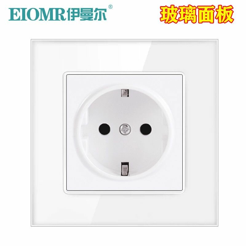 Немецкая стандартная розетка, панель розеток европейского типа, розетка немецкого типа, панель розеток немецкого типа 86-го типа, скрытая настенная установка, европейский стандарт.